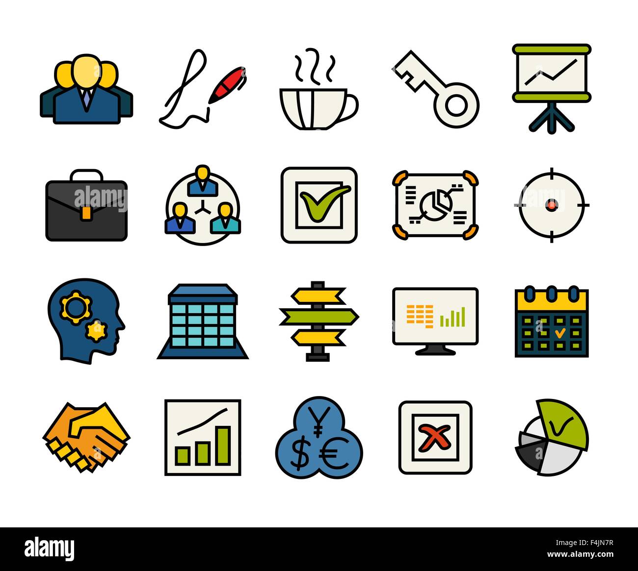 Outline icons thin flat design, modern line stroke style Stock Vector ...