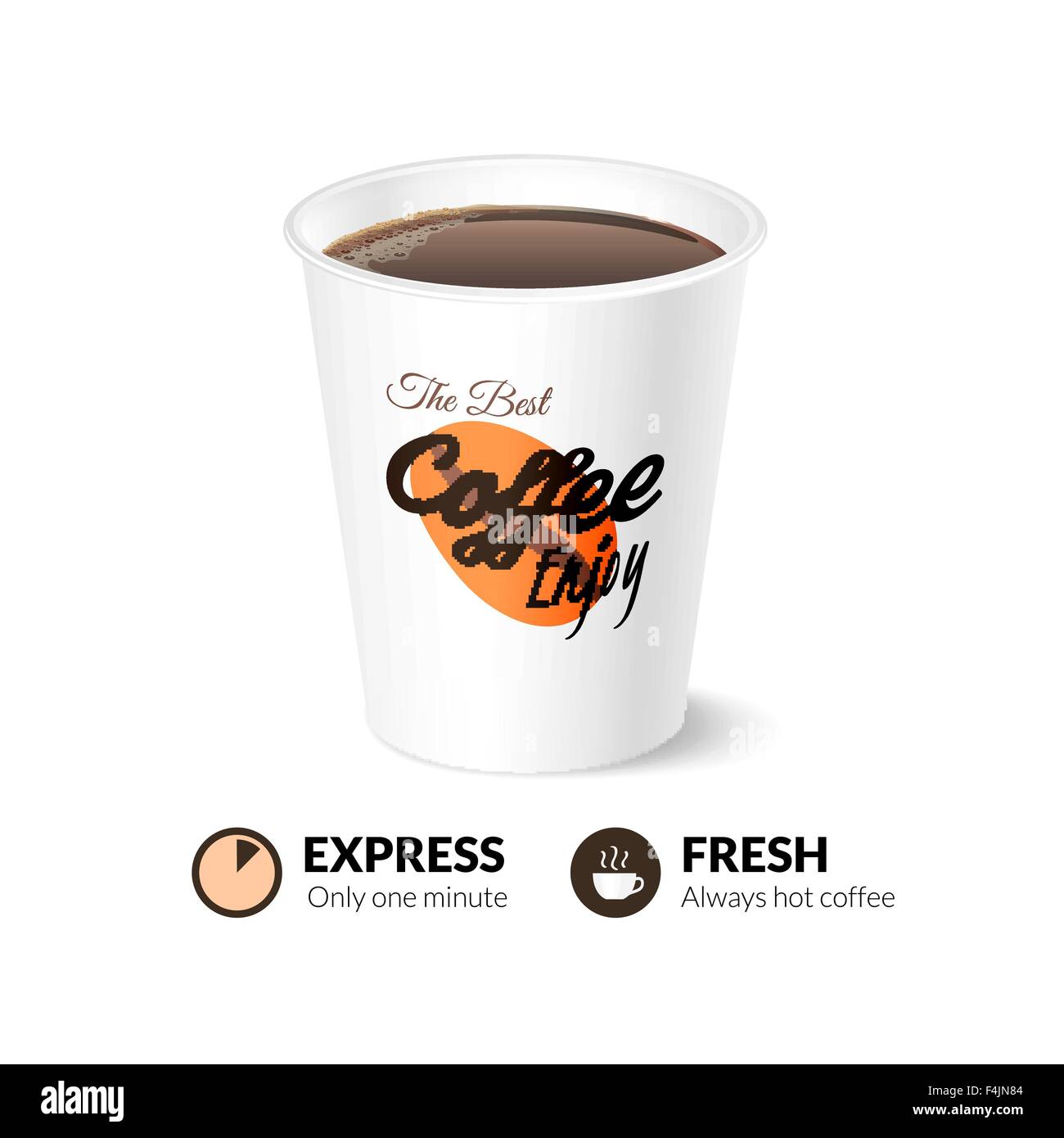 Blank business card cup Cut Out Stock Images & Pictures - Alamy