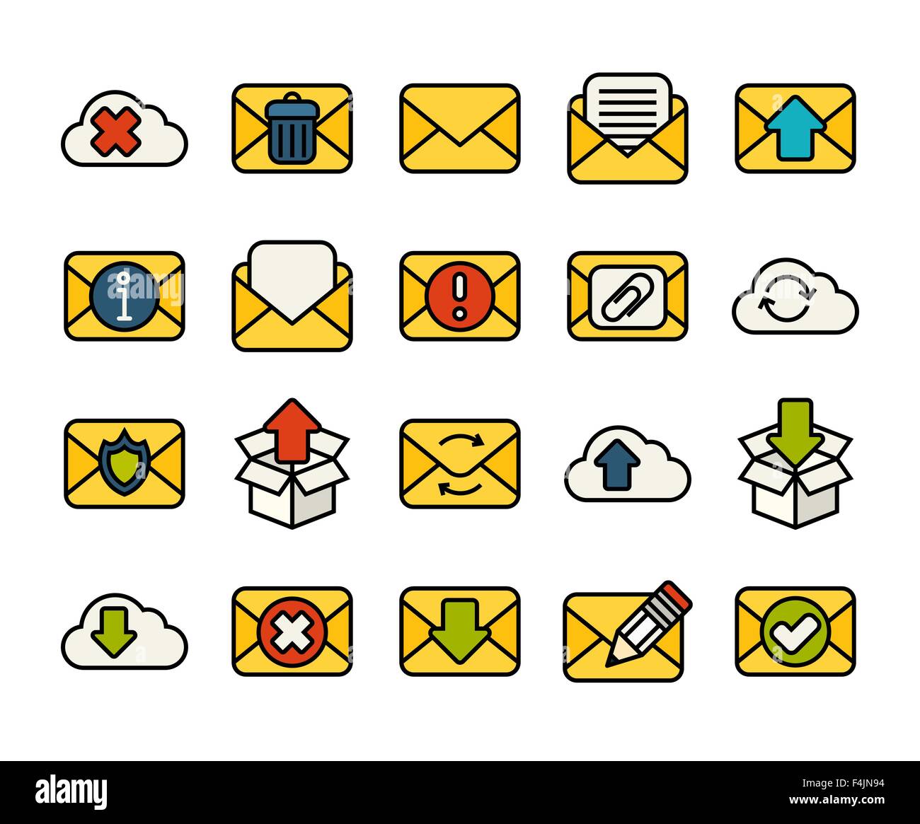 Outline icons thin flat design, modern line stroke style Stock Vector ...
