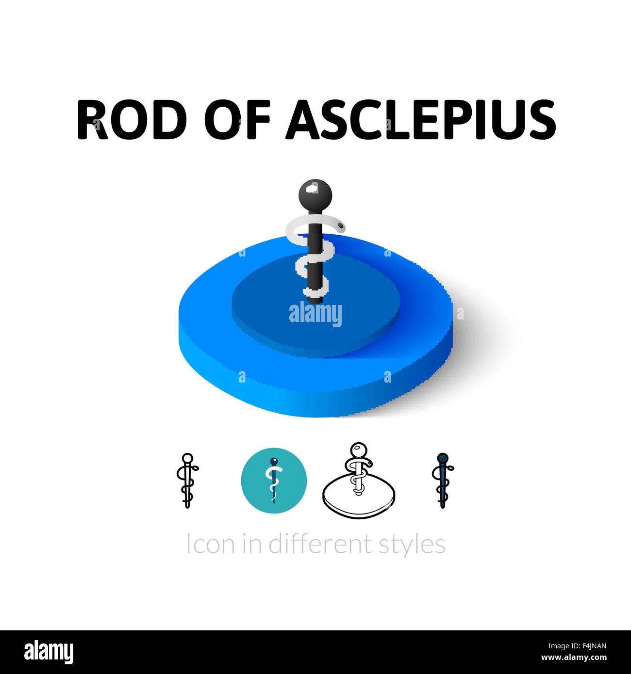 Rod asclepius medical symbol symbol hi-res stock photography and images ...