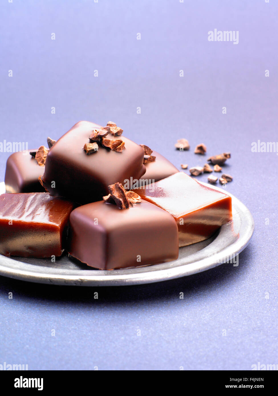 Toffee and chocolate candies Stock Photo - Alamy
