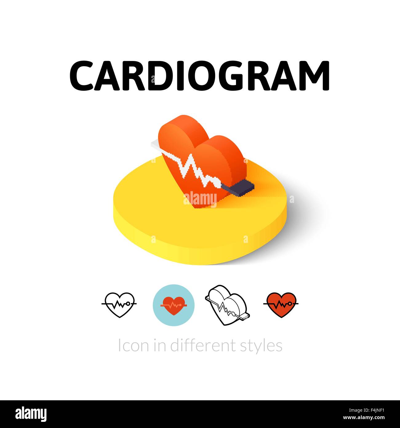 Electrocardiogram 3d Stock Vector Images - Alamy