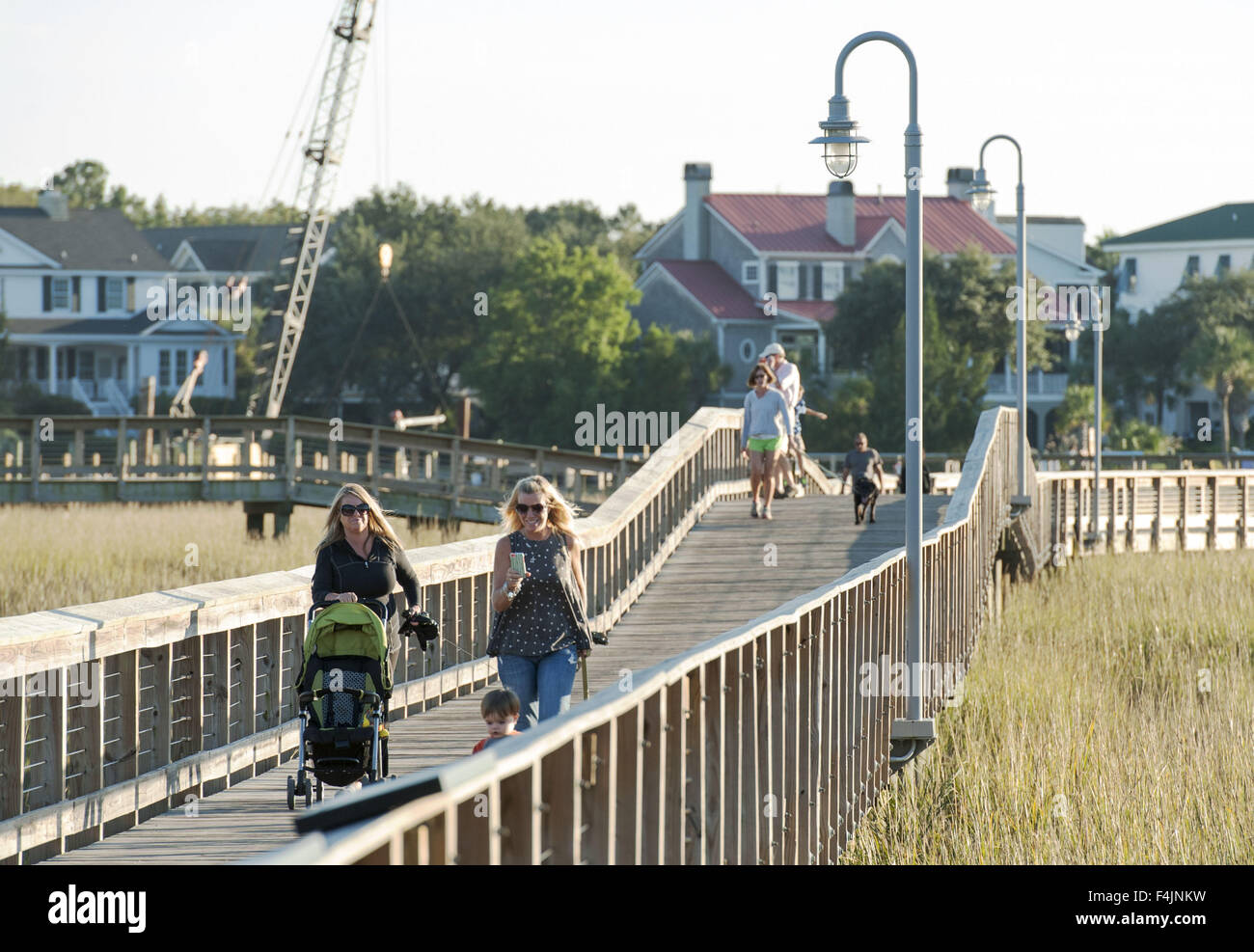 Mount Pleasant, South Carolina, USA. 17th Oct, 2015. Shem Creek is a ...