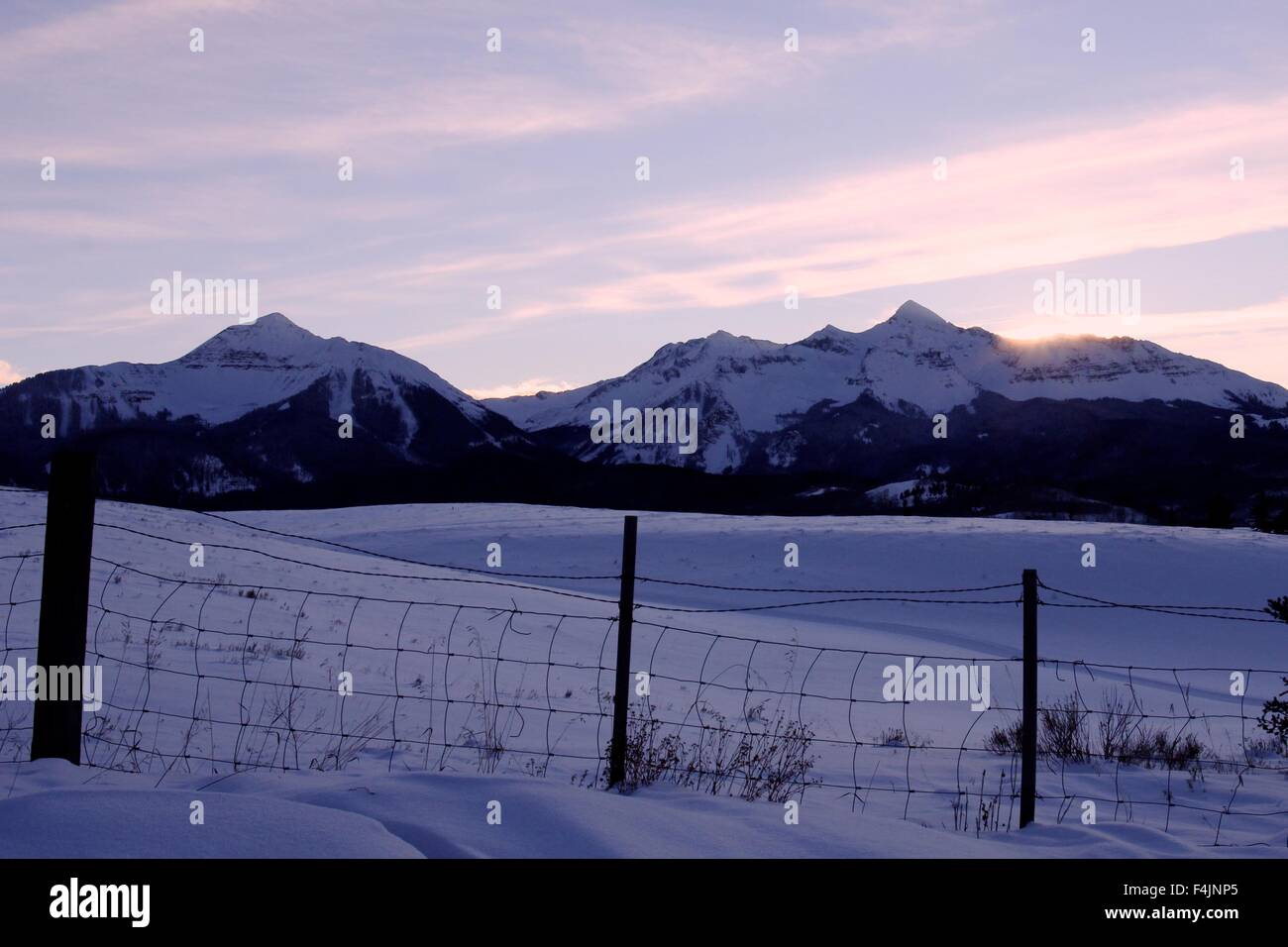 Evening Mountains in Colorado Stock Photo - Alamy