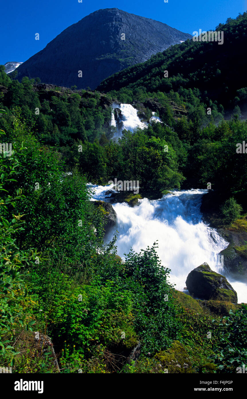 Waterfall in mountains Stock Photo - Alamy