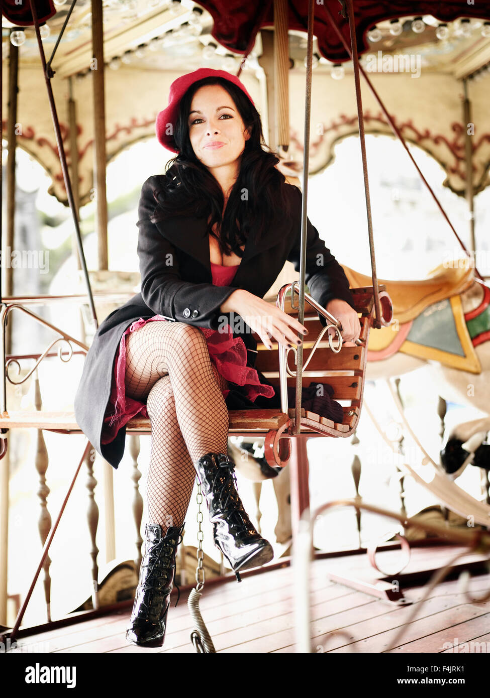 Woman carousel hi-res stock photography and images - Alamy