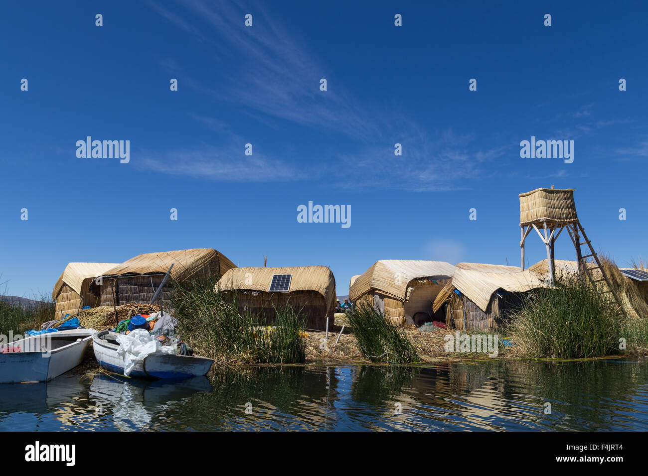 Uros Titino Floating Islands Stock Photo - Alamy