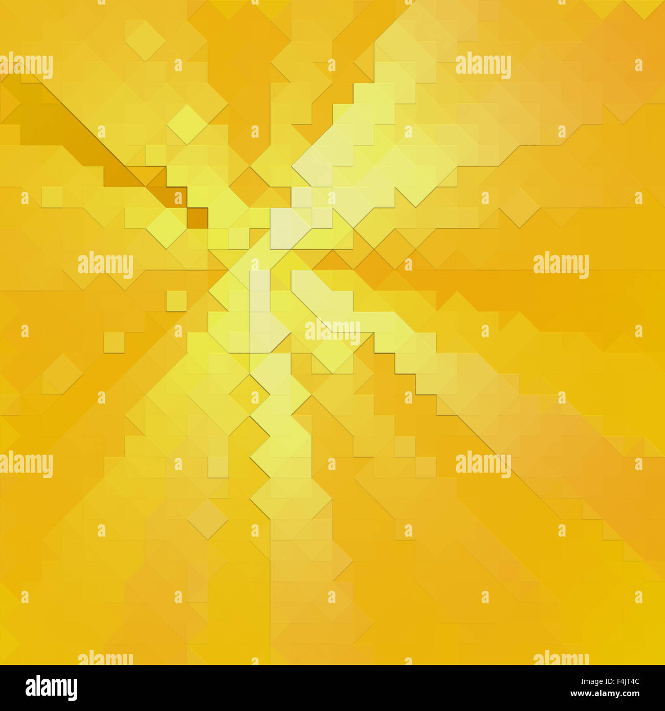 2D rendered image of sunburst rays with block effect Stock Photo - Alamy