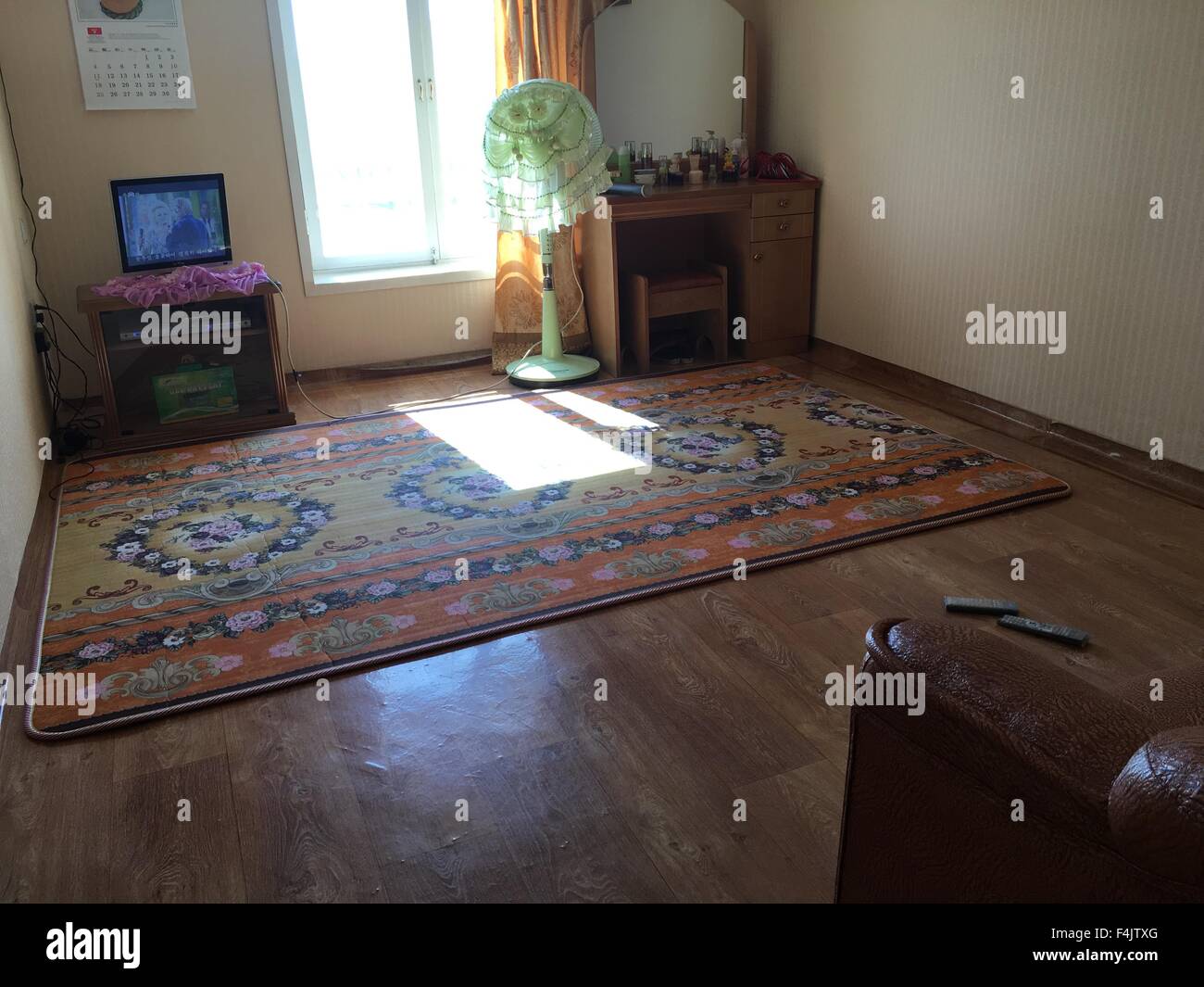 Pyongyang, North Korea. 12th Oct, 2015. Inside a farmer's apartment at ...