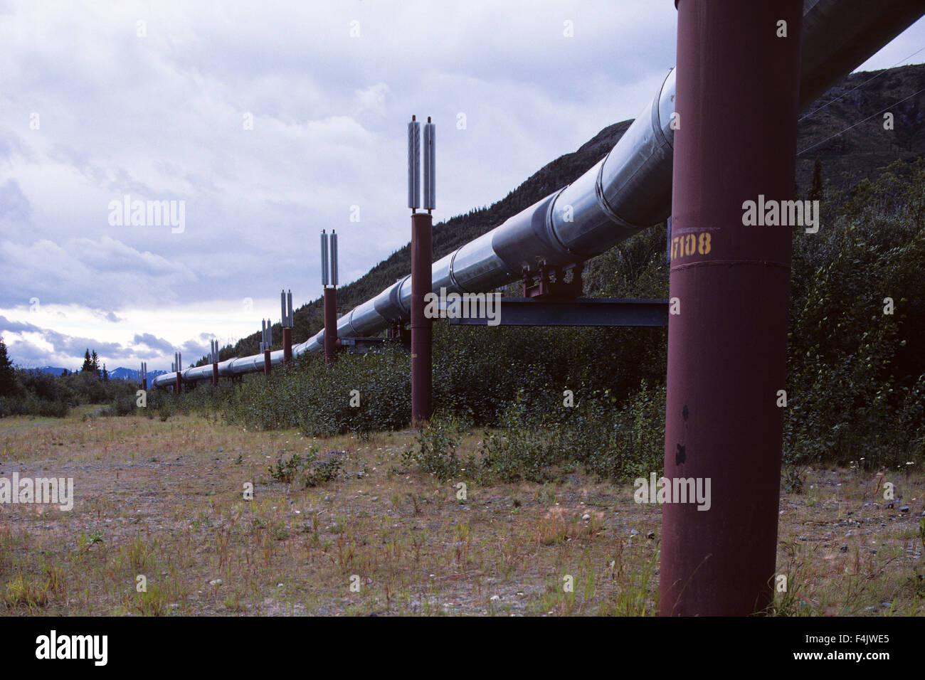 Pipeline on landscape Stock Photo - Alamy