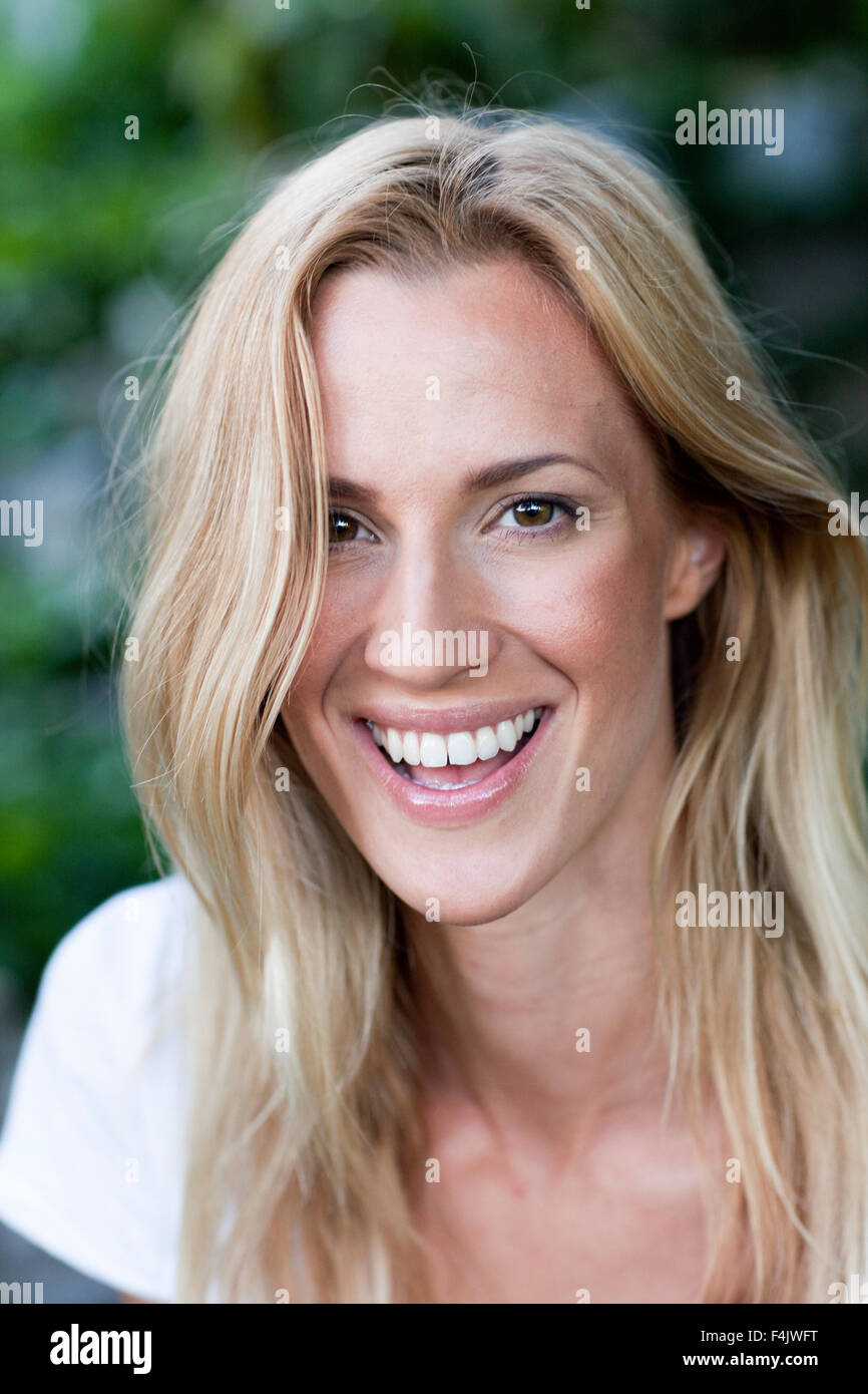 Beauty smiling woman, portrait Stock Photo - Alamy