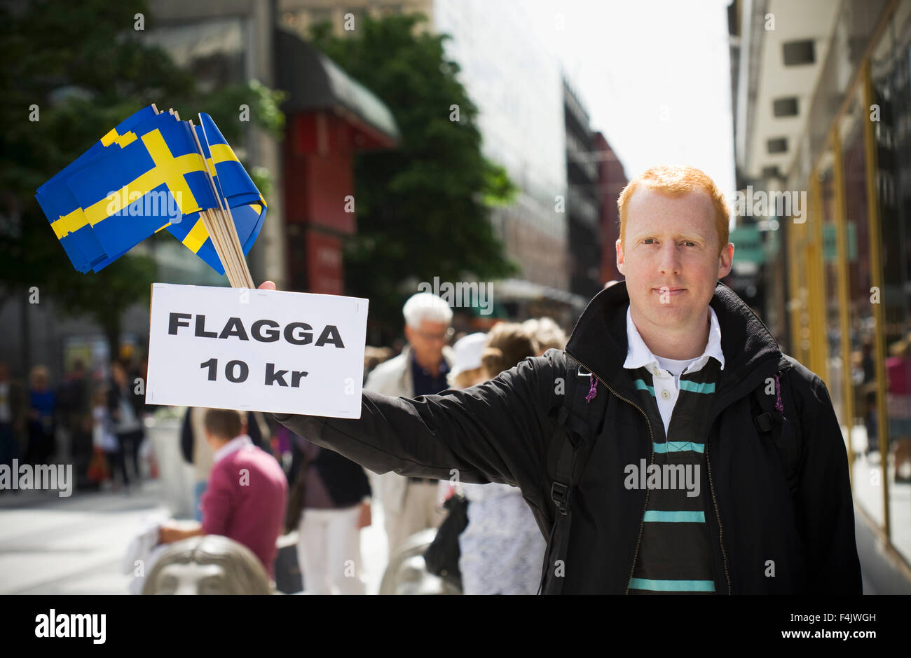Man swedish flag hi-res stock photography and images - Alamy