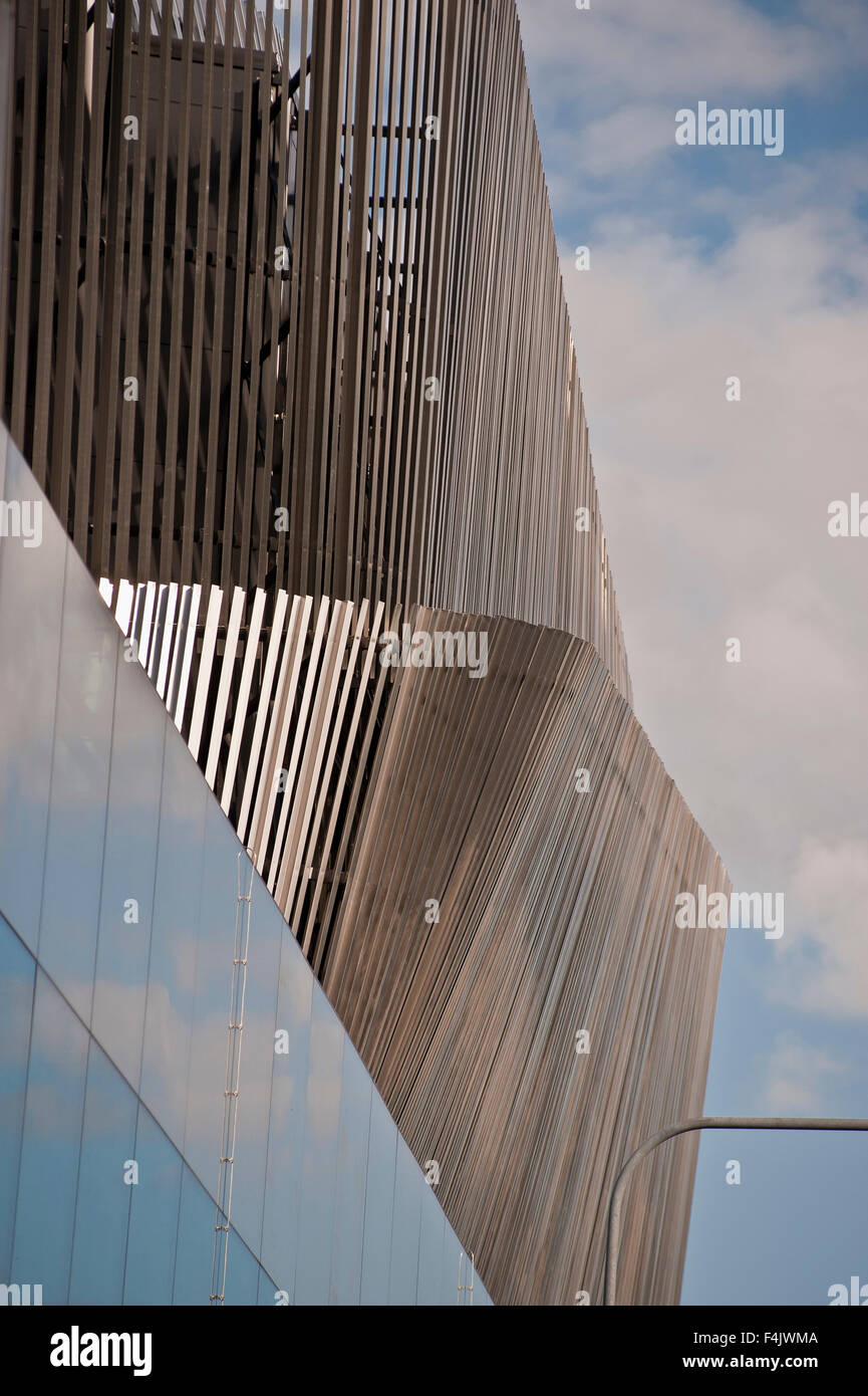 Part of facade of modern apartment building hi-res stock photography ...