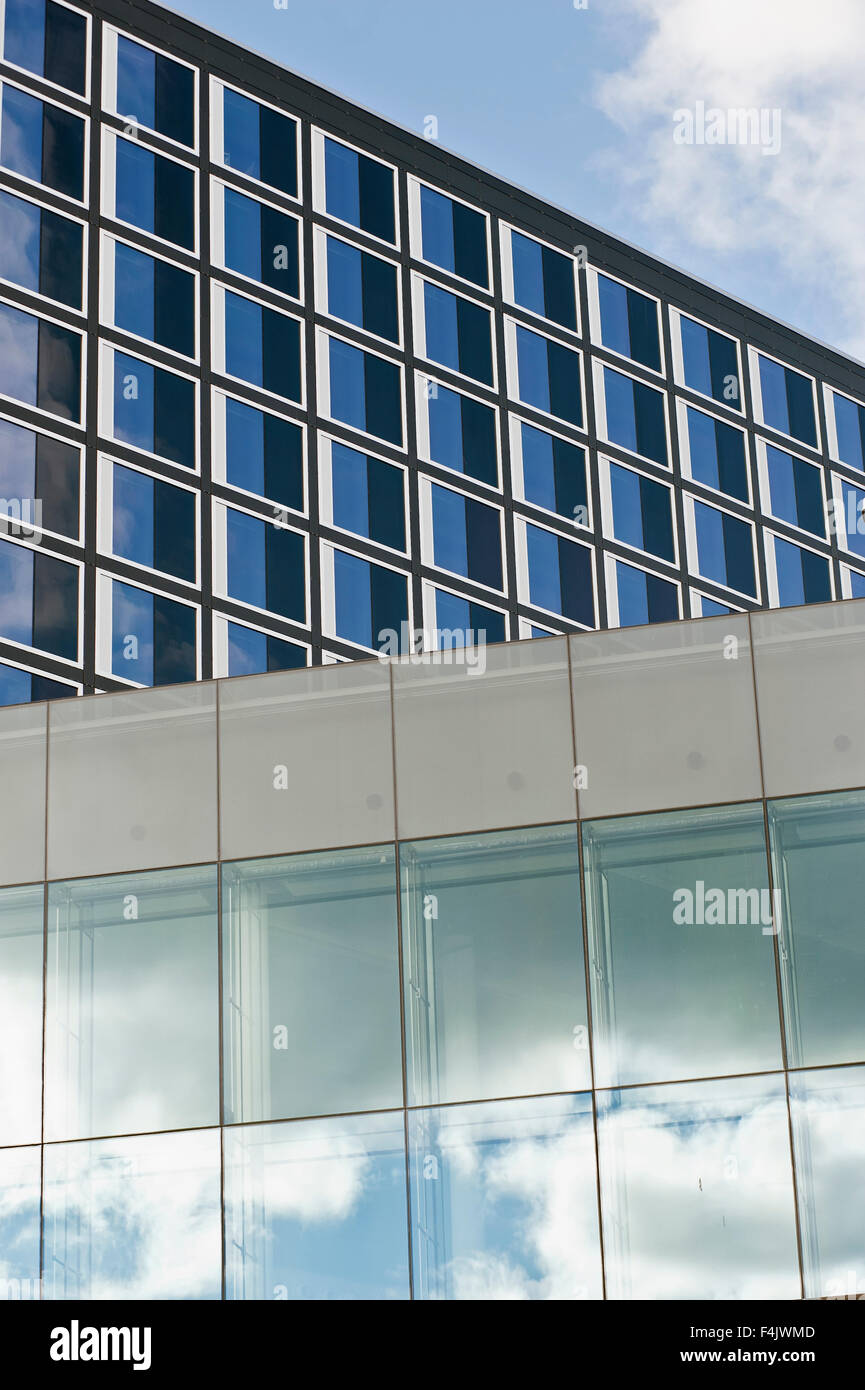 Part of facade of modern apartment building hi-res stock photography ...