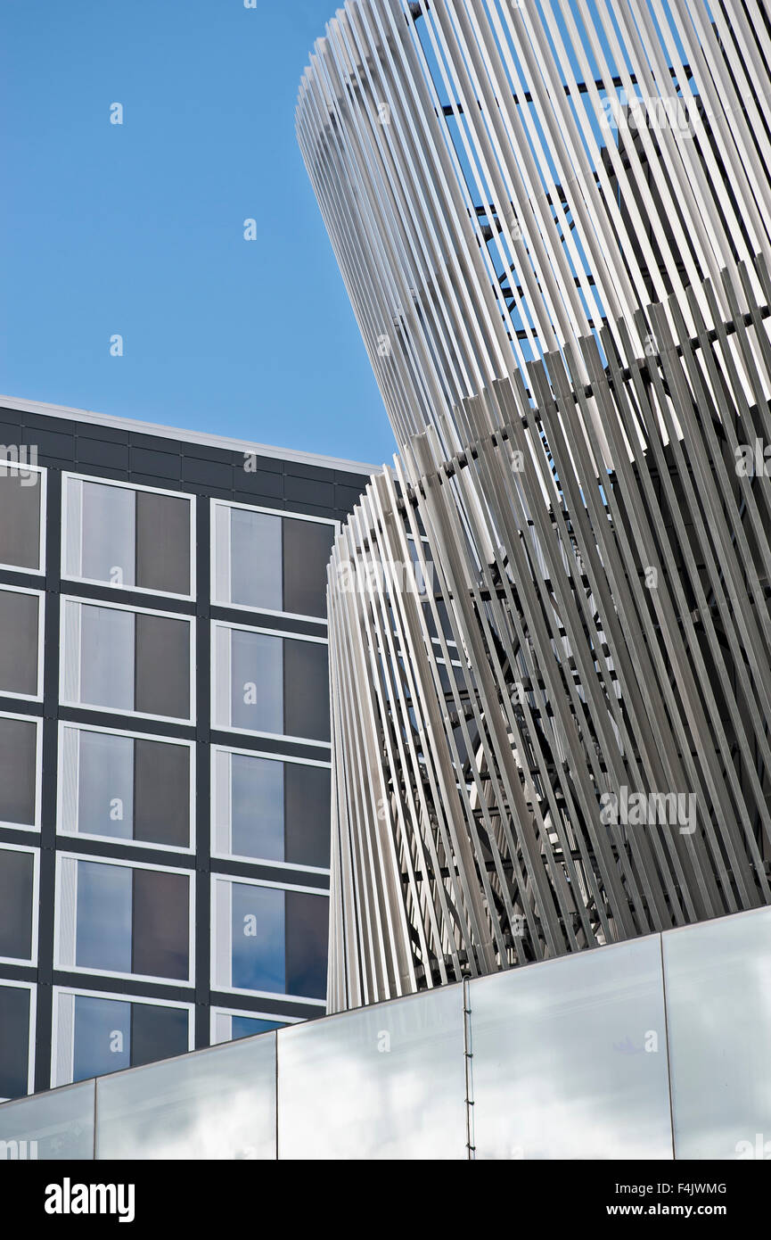 Part of facade of modern apartment building hi-res stock photography ...