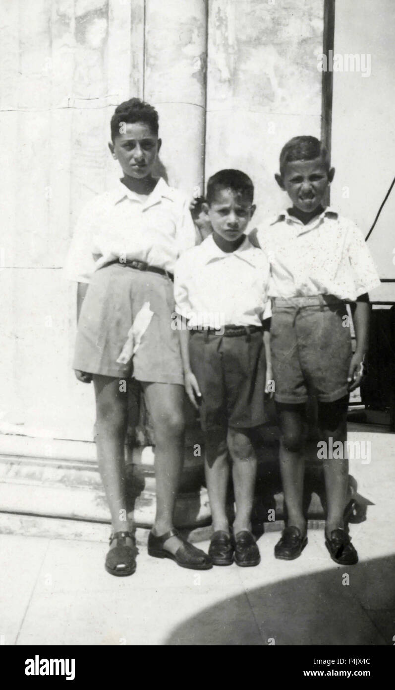 Three children, Italy Stock Photo - Alamy