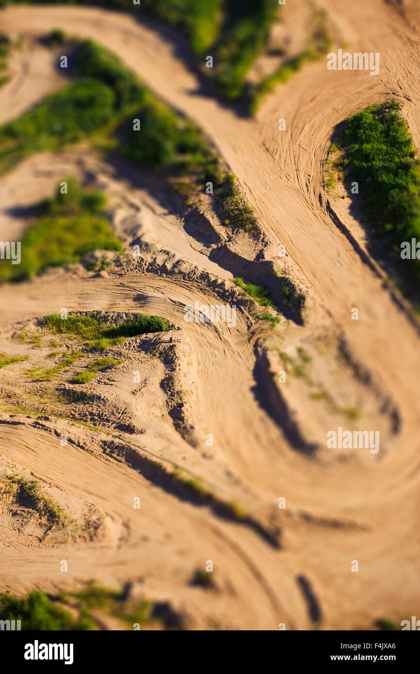 Dirt track through landscape Stock Photo - Alamy