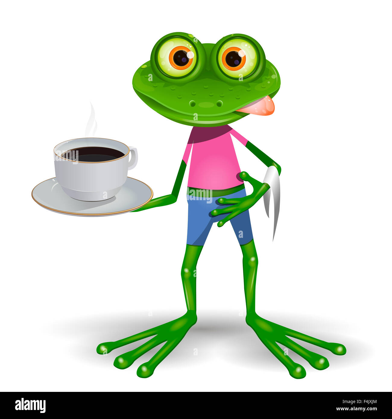 Frog with tea hi-res stock photography and images - Alamy