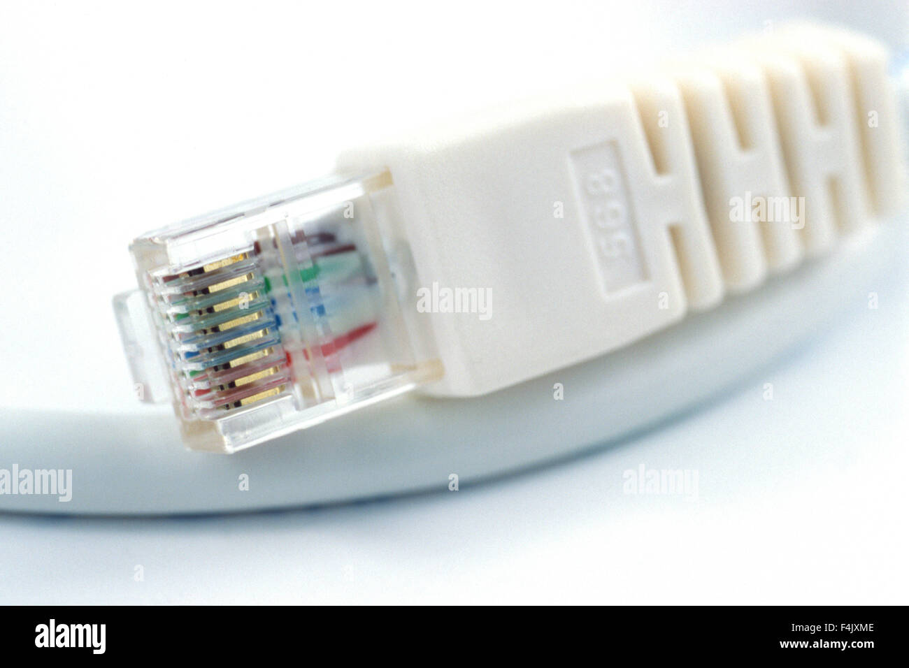 Network Connection Plug Close up Stock Photo - Alamy