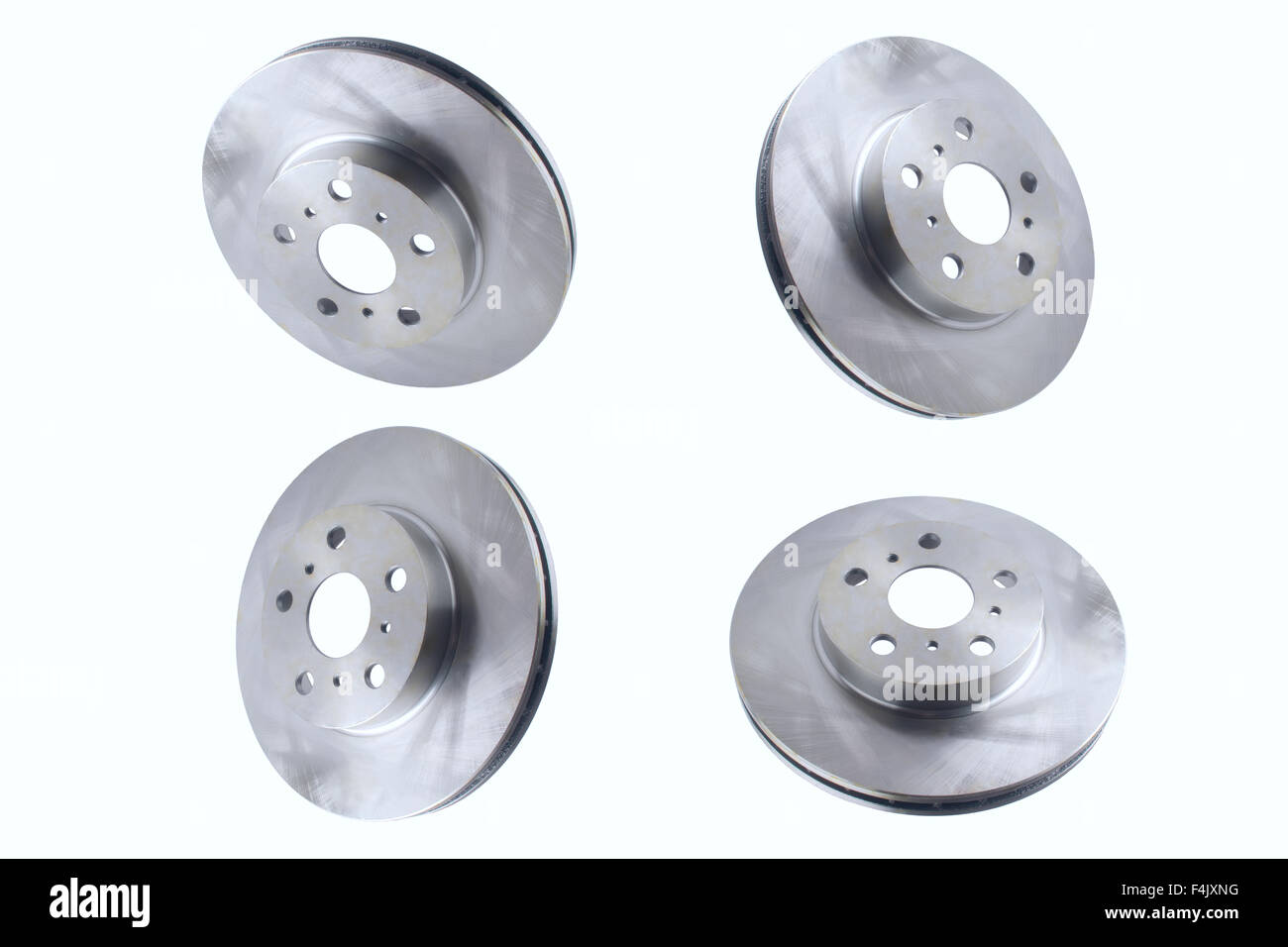 Isolated on white background brake discs for front side car Stock Photo ...