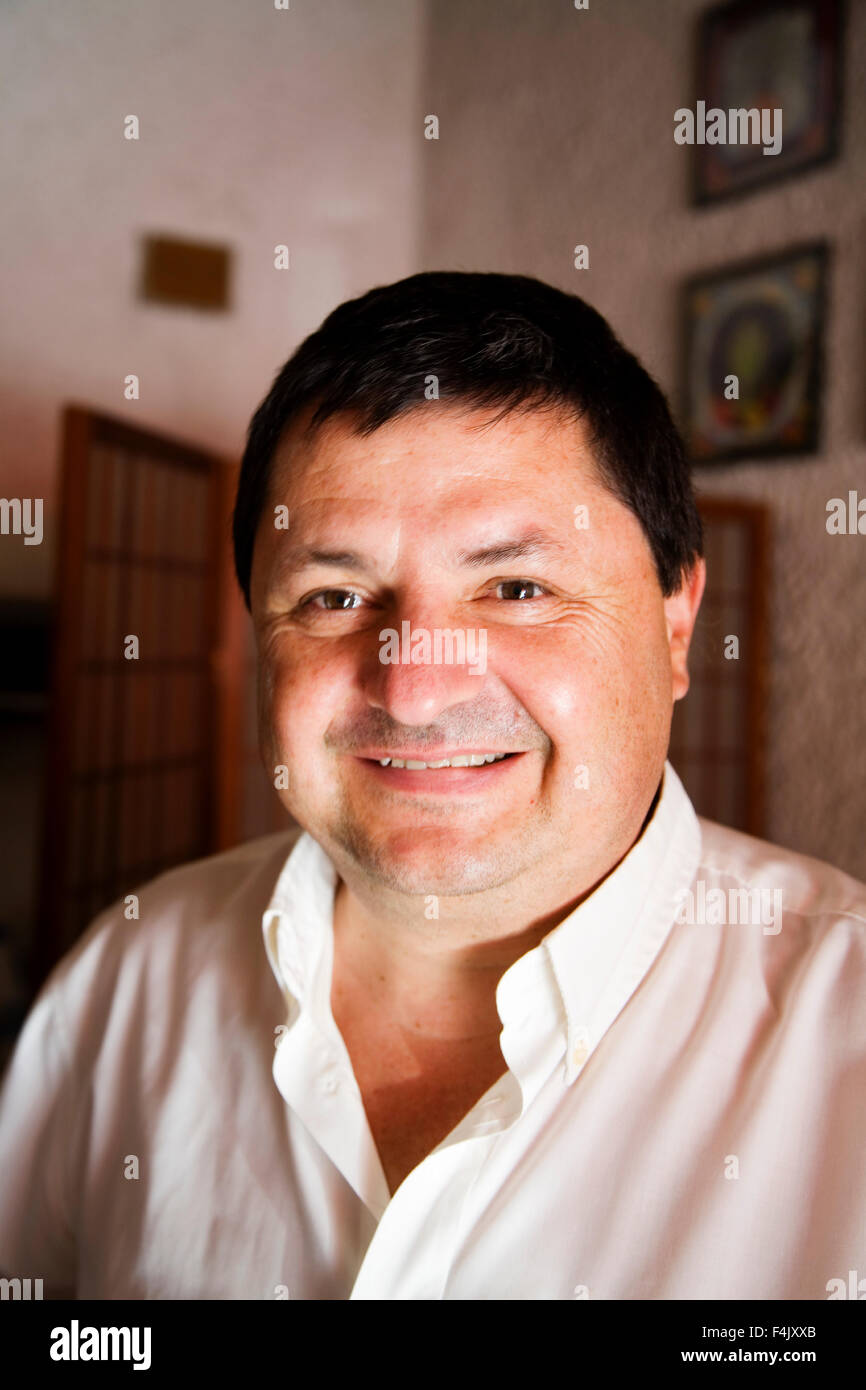 Portrait of small restaurant owner Stock Photo - Alamy