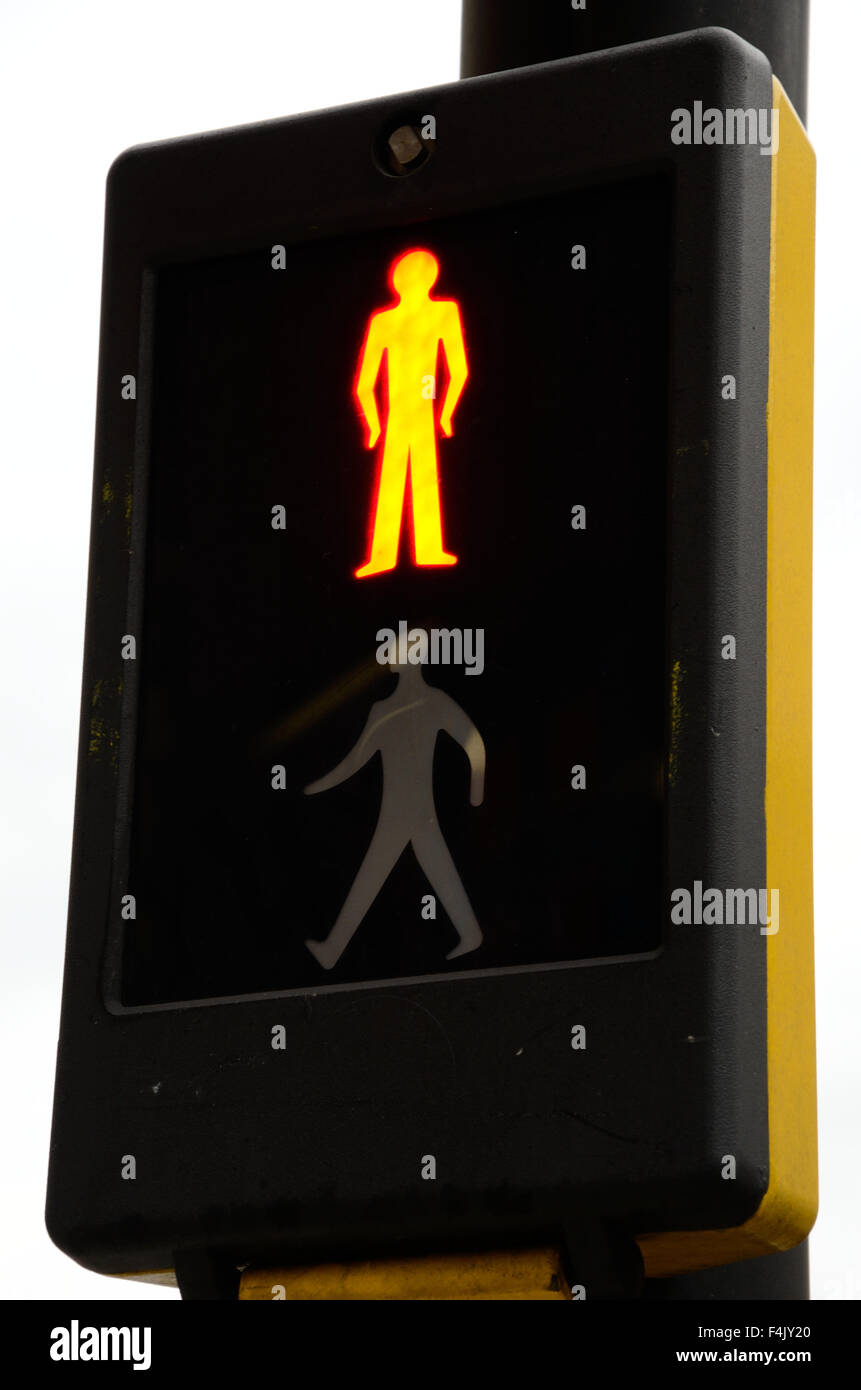 Pelican crossing red man hi-res stock photography and images - Alamy