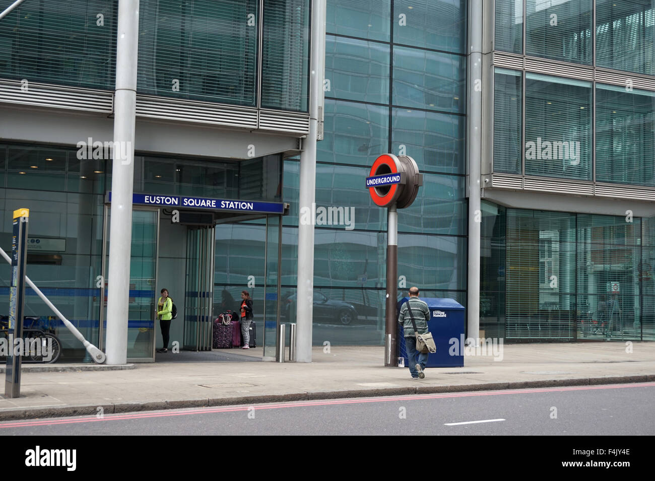 Euston Square underground station next to the Wellcome Trust building ...