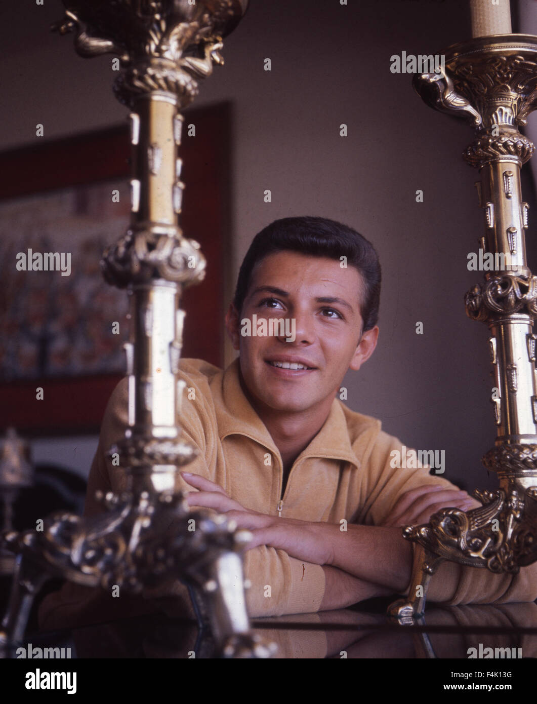 FRANKIE AVALON US actor and pop singer here about 1960 Stock Photo - Alamy