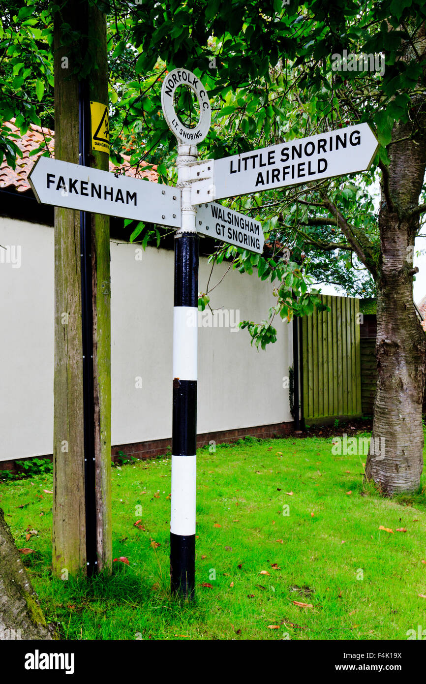 Norfolk road sign England UK Stock Photo - Alamy