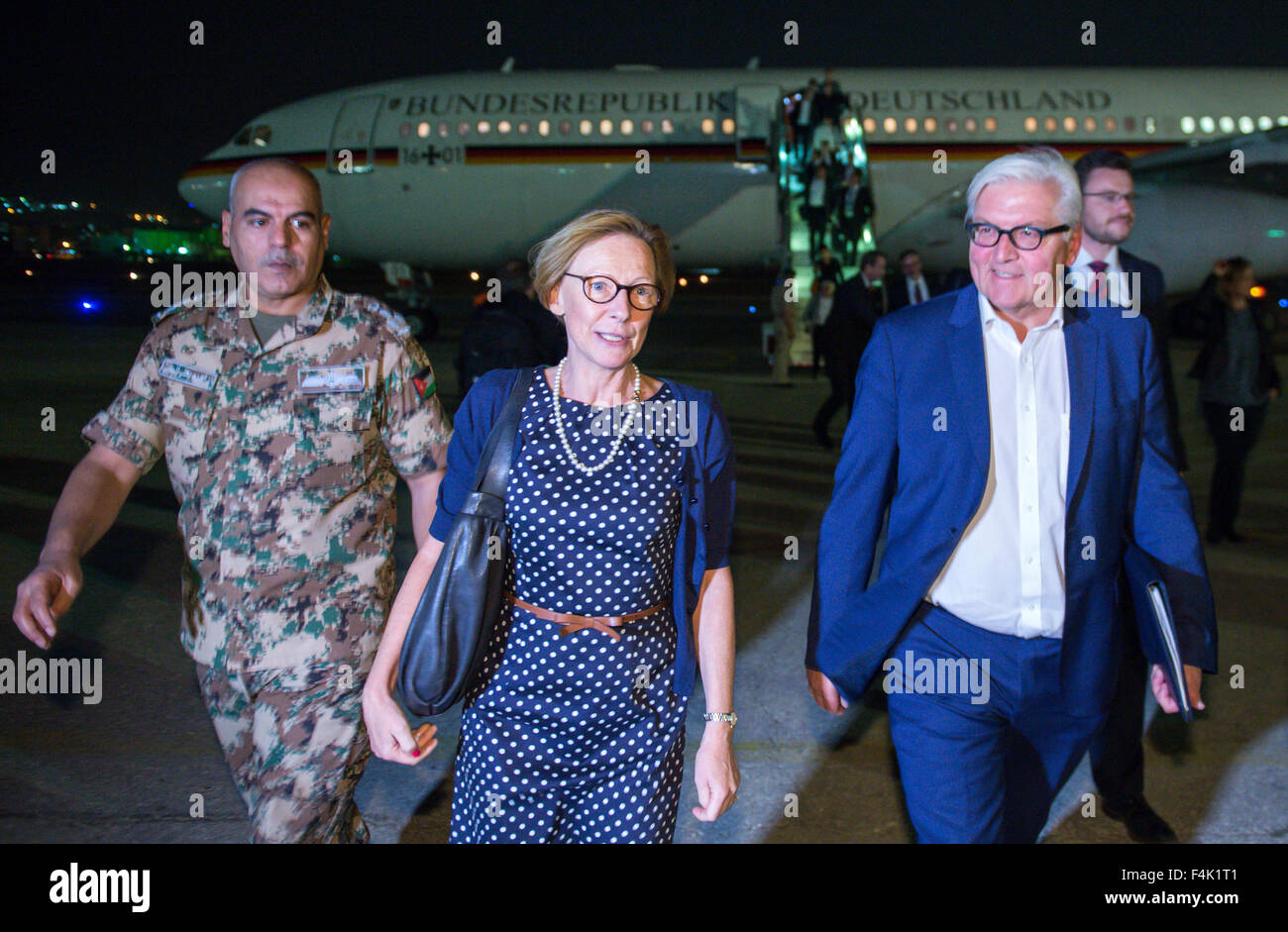 Amman, Jordan. 19th Oct, 2015. German Foreign Minister Frank-Walter ...