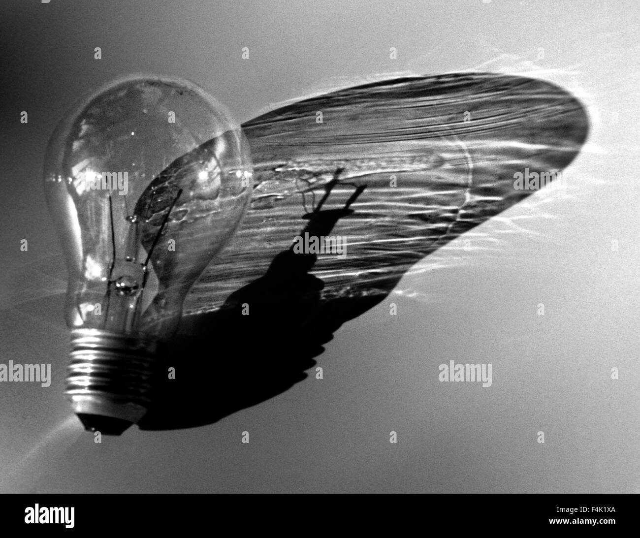 Shadow light bulb Black and White Stock Photos & Images - Alamy
