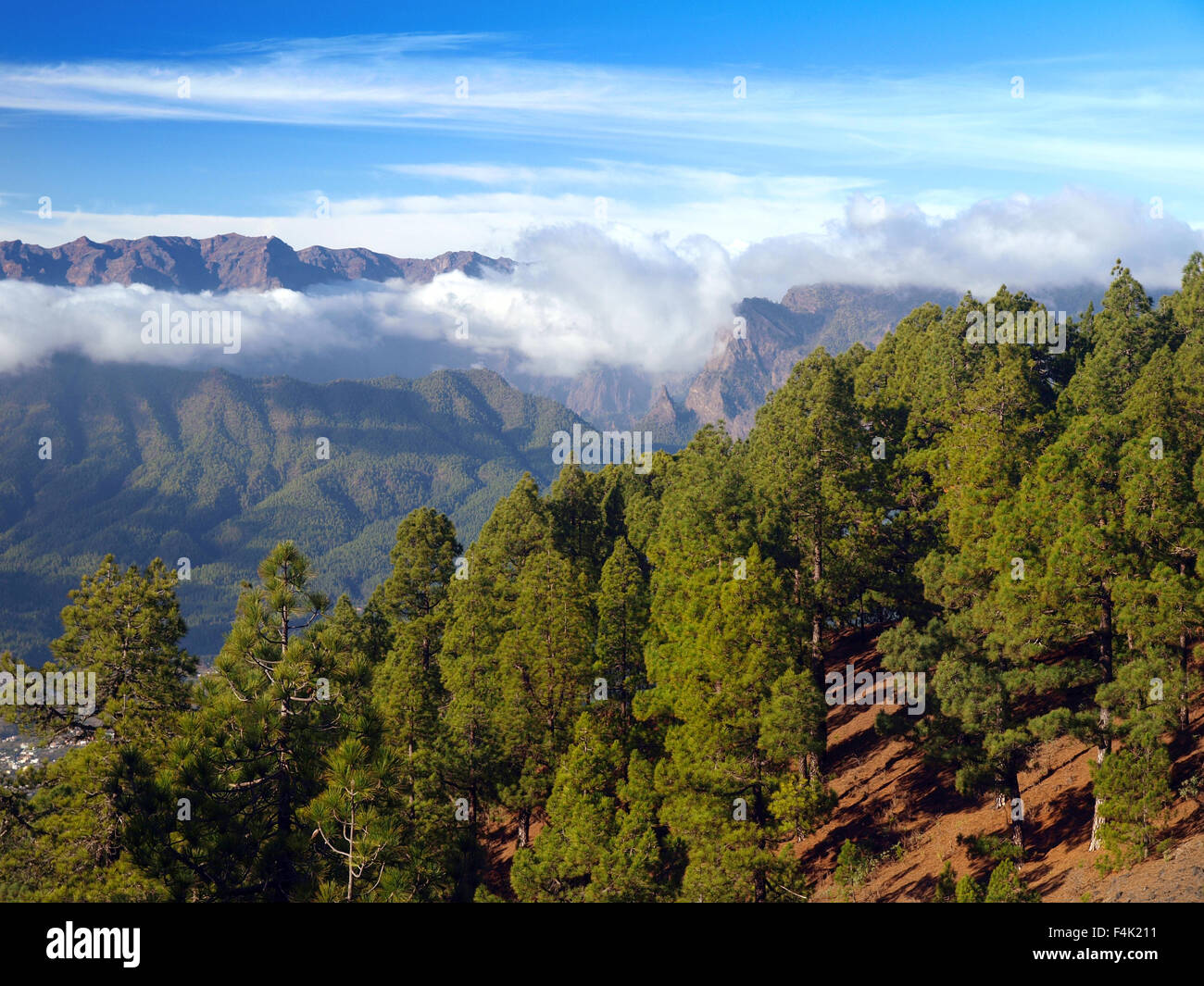 Caldera de Taburiente (volcanic crater) on La Palma, Canary Islands ...
