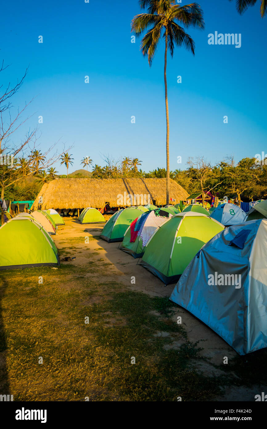 Camping site in Tayrona National Park, Colombia Stock Photo - Alamy
