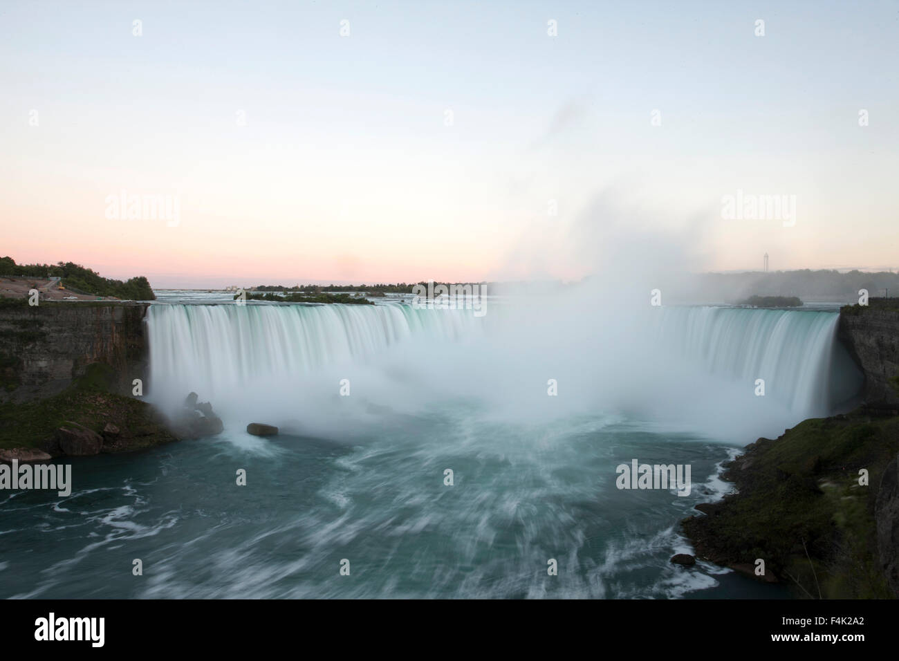 Niagara Falls in Ontario Canada cascading water Stock Photo - Alamy