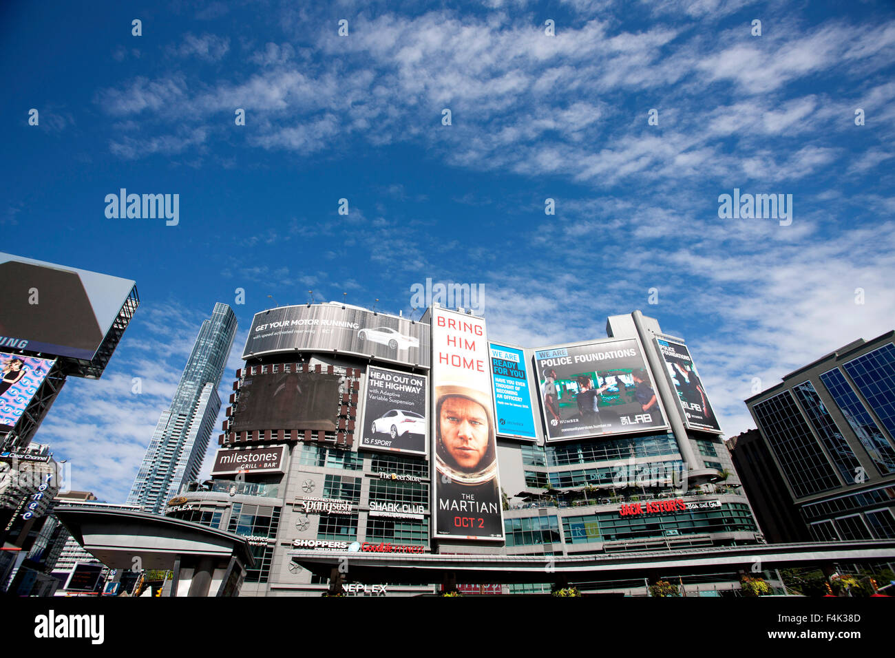 Toronto Downtown urban city blue sky modern Stock Photo - Alamy