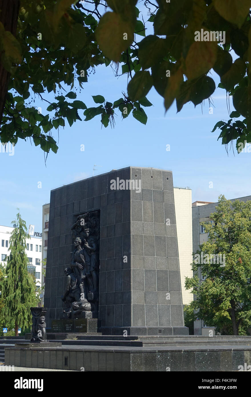 The Ghetto Heroes Monument in Warsaw, Poland Stock Photo - Alamy