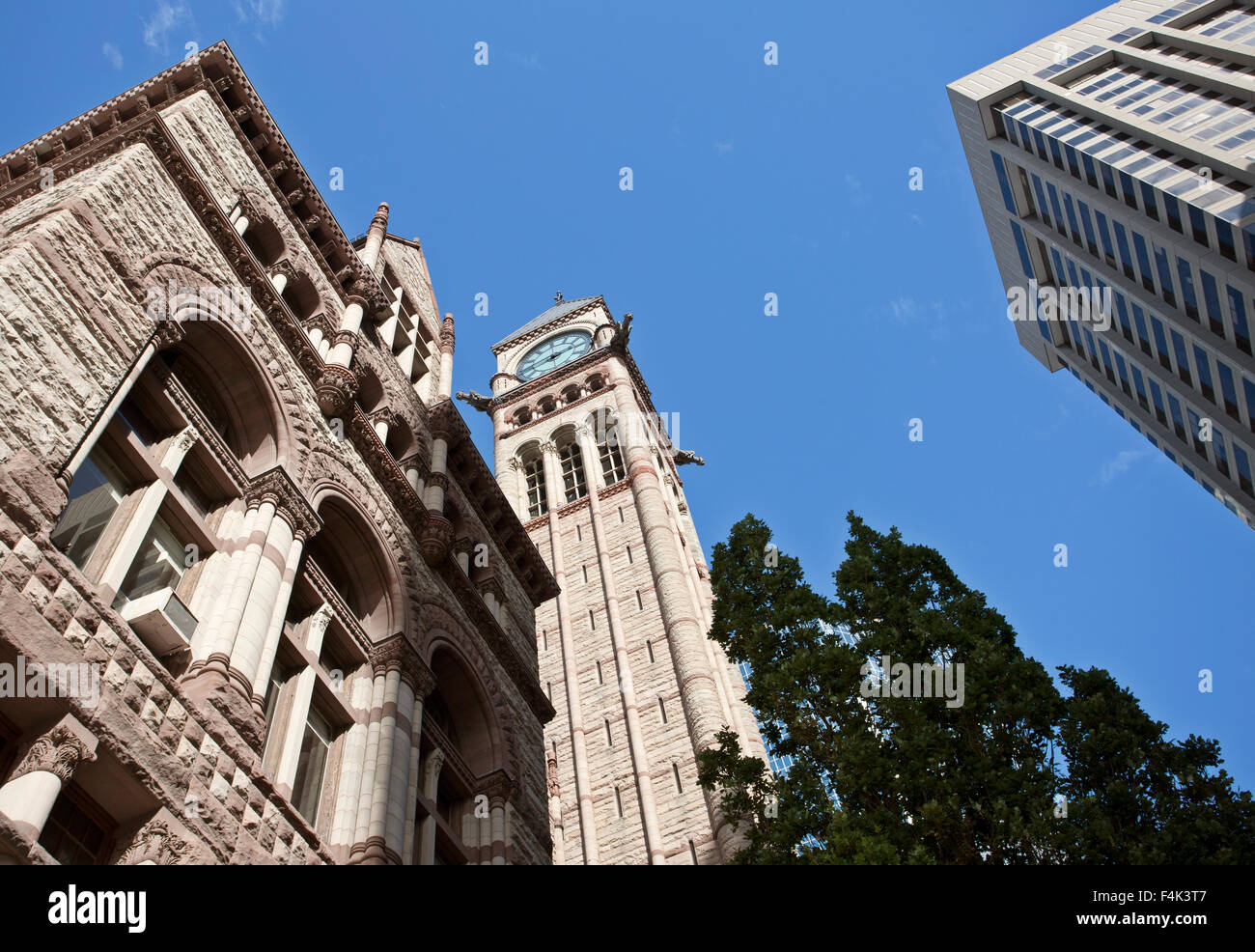 Toronto Downtown urban city blue sky modern Stock Photo - Alamy