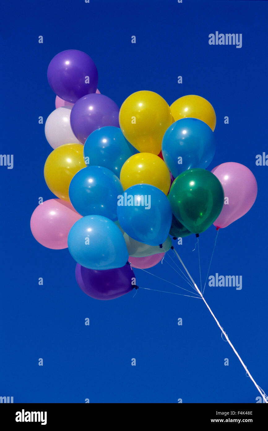 A Bunch of Balloons Stock Photo - Alamy