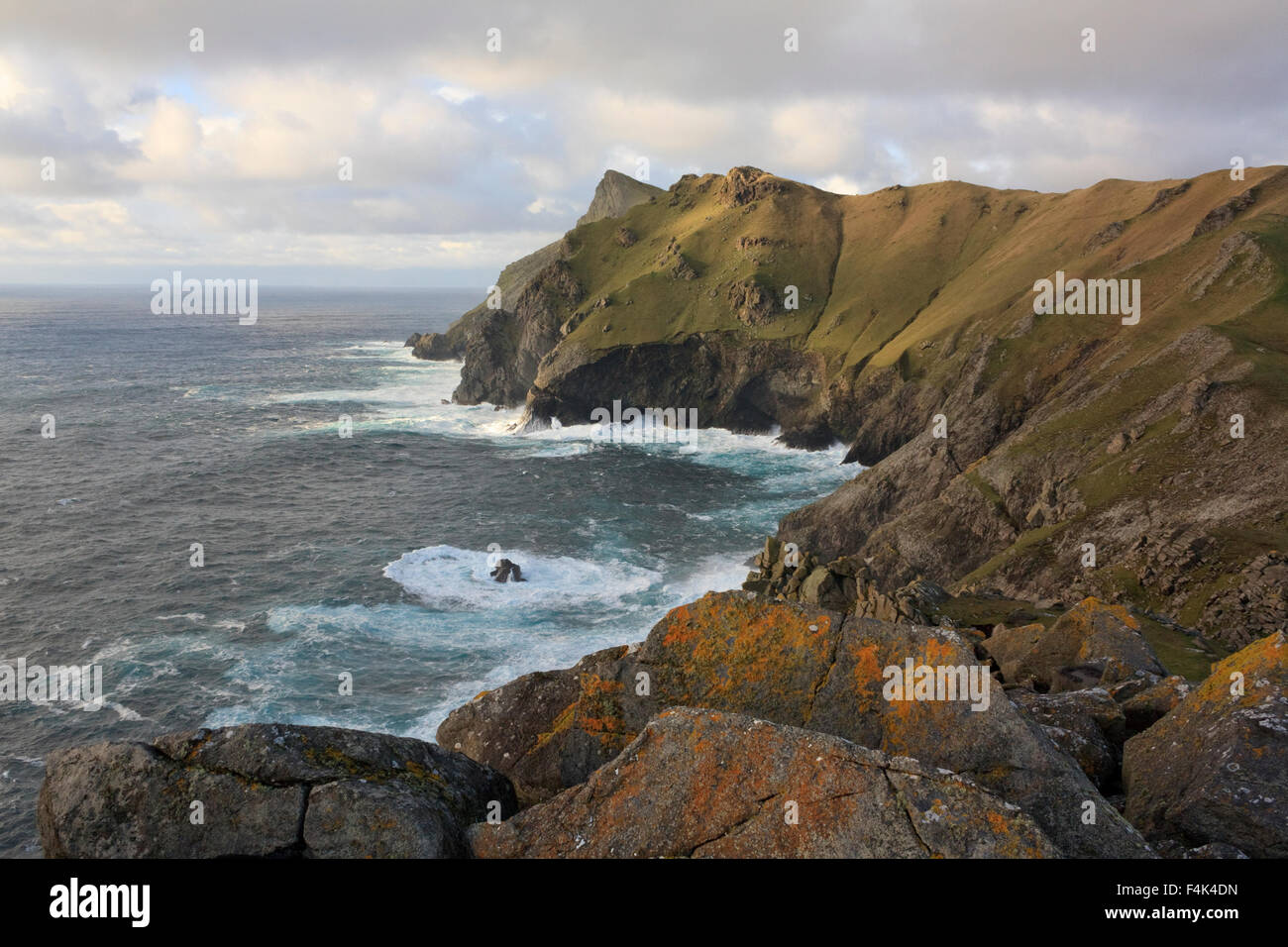 The edge of the world - St Kilda's westernmost cliffs facing the ...