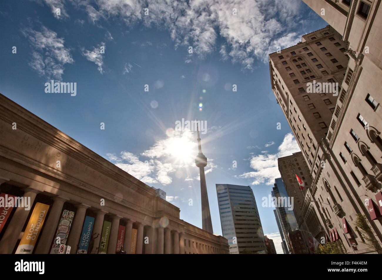 Toronto Downtown urban city blue sky modern Stock Photo - Alamy