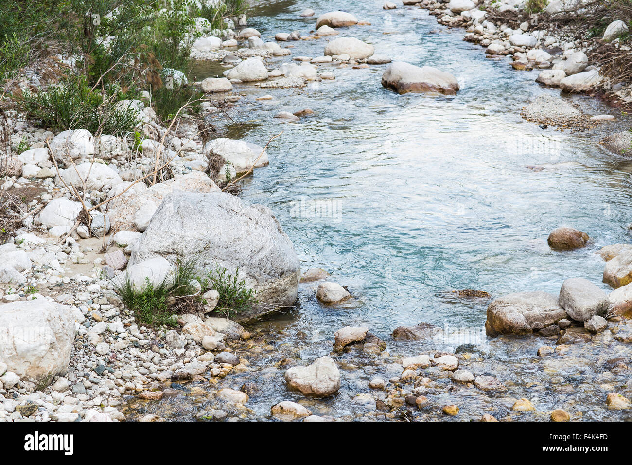 Landscape with forest, river and stones in Turkey Stock Photo - Alamy