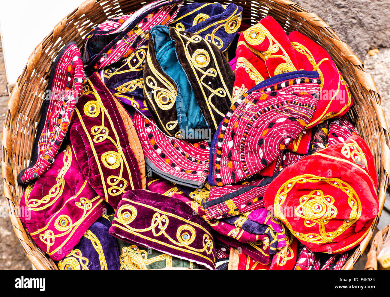 traditional moroccan fezzes Stock Photo - Alamy