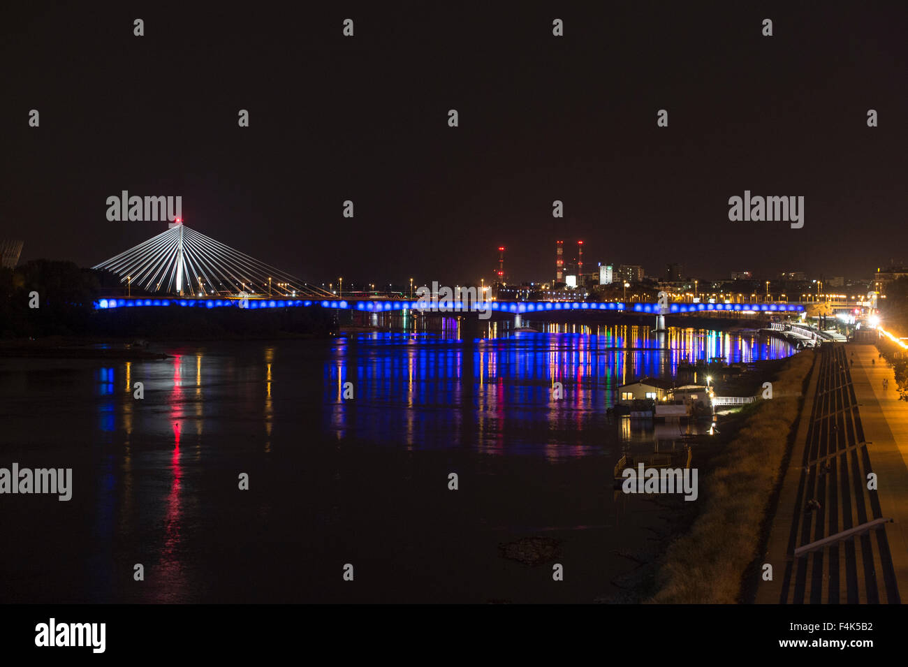 Views from Gdanski Bridge looking onto The Third Millennium John Paul ...