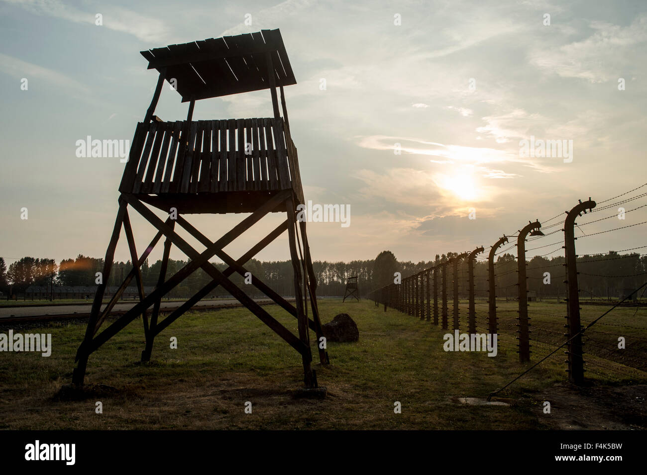 Auschwitz ii birkenau guard tower hi-res stock photography and images ...