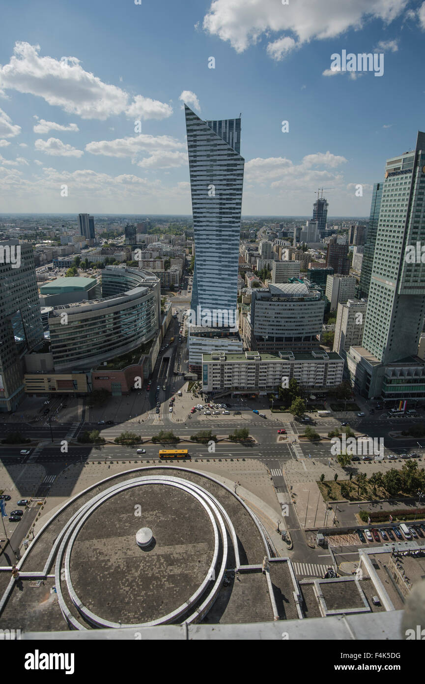A view of Zlota 44 from the Palace of Culture and Science in Warsaw ...