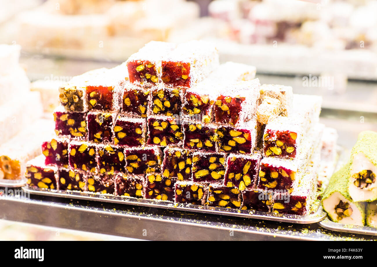 Turkish delight in Istanbul Stock Photo - Alamy