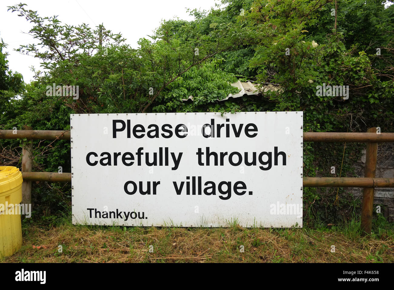 Drive carefully sign hi-res stock photography and images - Alamy
