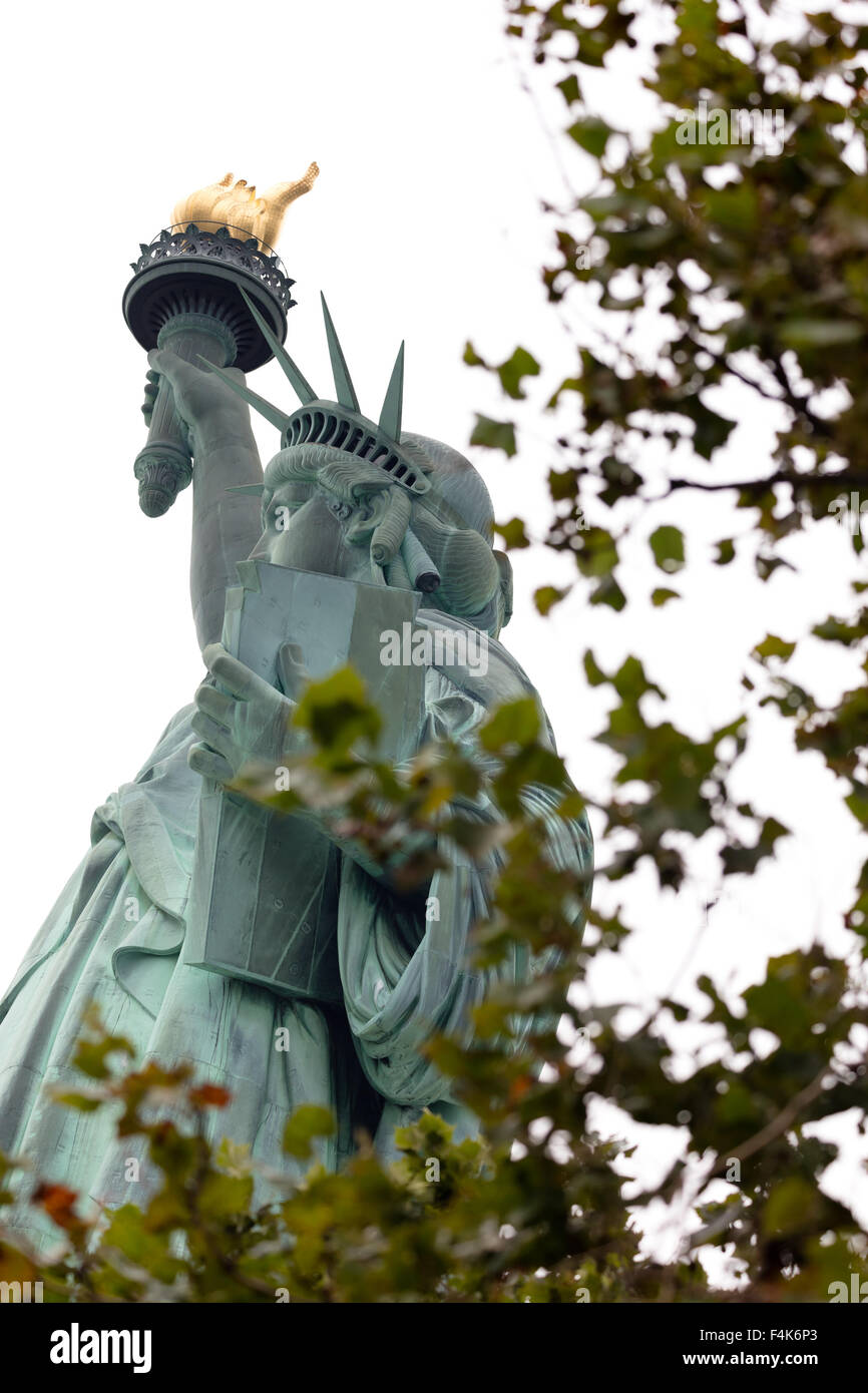 The Statue of Liberty designed by Auguste Bartholdi, a French sculptor ...