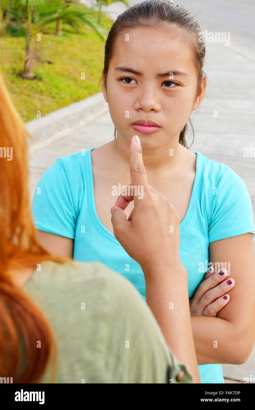 Angry teenager at mom hi-res stock photography and images - Alamy