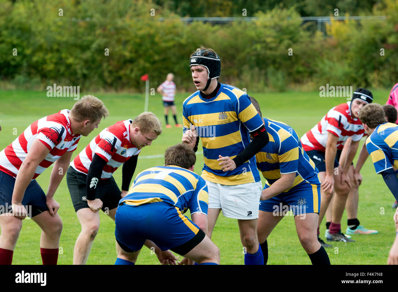 University sport - men`s Rugby Union at Warwick University, UK Stock ...